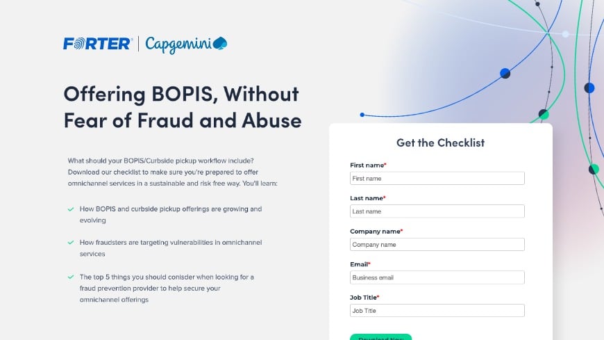 Offering BOPIS Without Fear | Forter & Capgemini