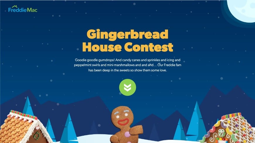 TownHoliday Gingerbread House Voting