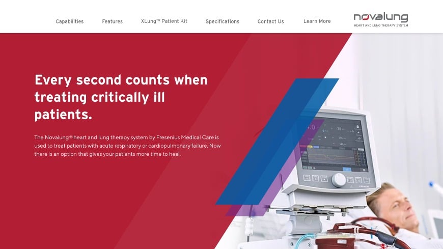 Novalung Heart and Lung Therapy System FMCNA.com