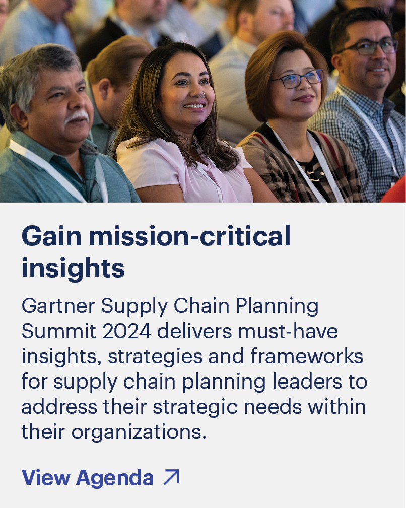 London — Gartner Supply Chain Planning Summit