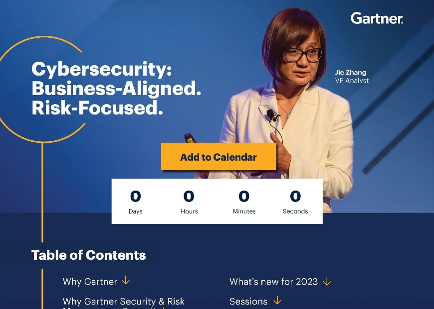 2023 Gartner Security & Risk Management Summit