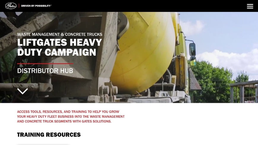Gates Heavy Duty Distributor Hub - Garbage/Cement