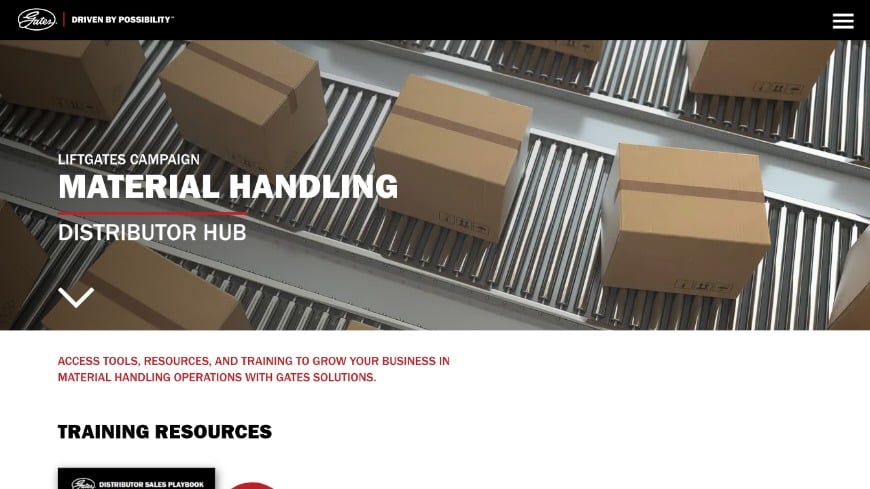 Gates Distributor Hub - Material Handling
