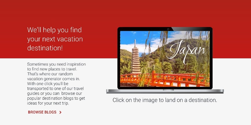 Random Vacation Generator