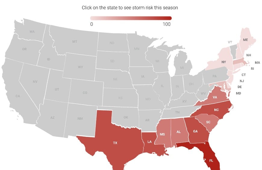 2023 - VRI - U.S. Hurricane Risk Map
