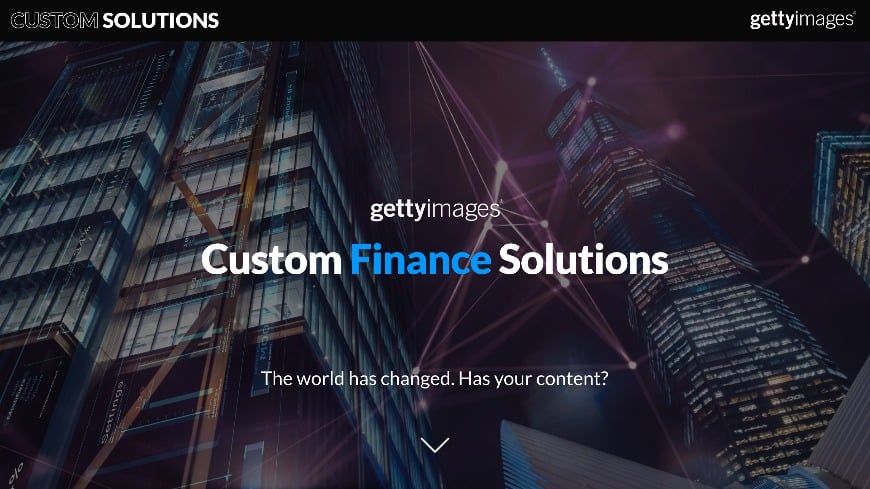 Custom Finance Solutions by Getty Images © 2021