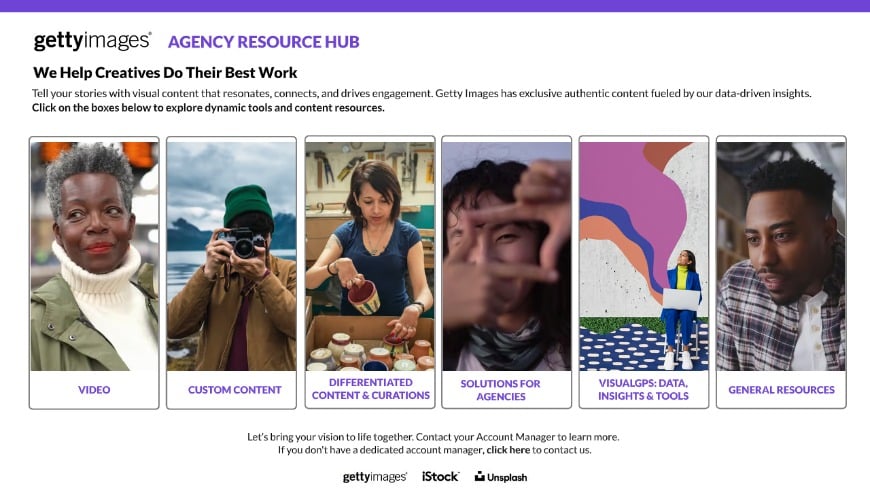 Agency Resource Hub - Getty Images