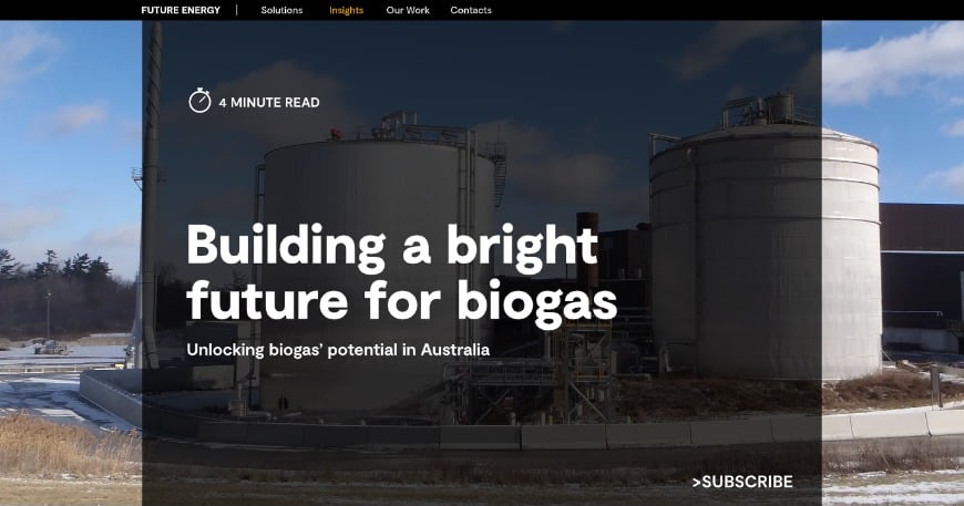 Australia’s emerging biogas industry