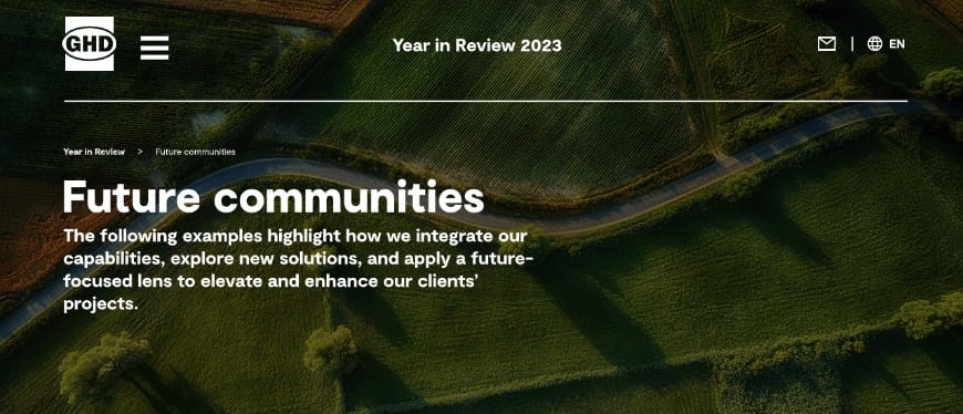 Future Communities - Landing Page