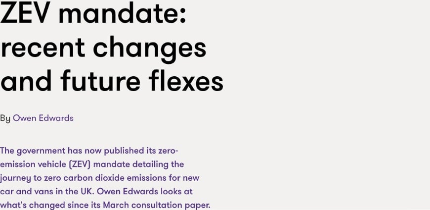 DS4855 Automotive Q3 review - ZEV mandate: recent changes and future flexes