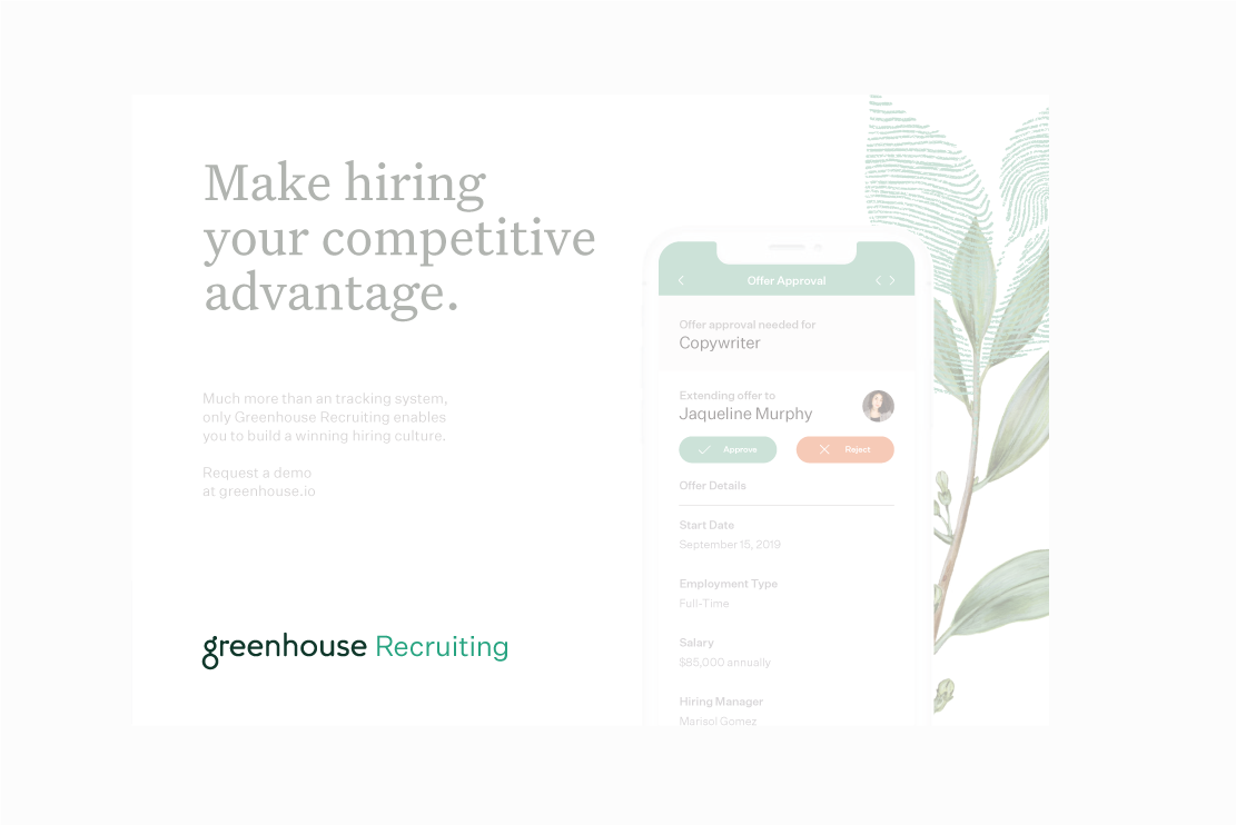 Greenhouse brand Greenhouse Software Branding