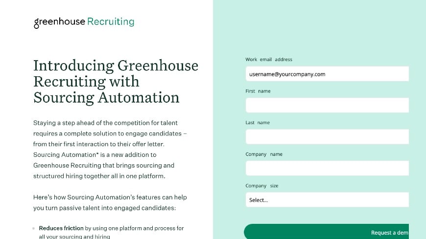 Greenhouse Software Demo Recruiting Sourcing Automation Prospects