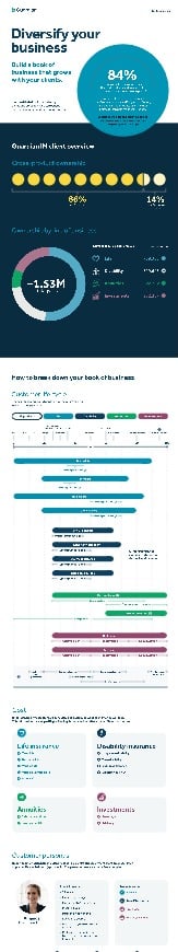 Book diversification infographic