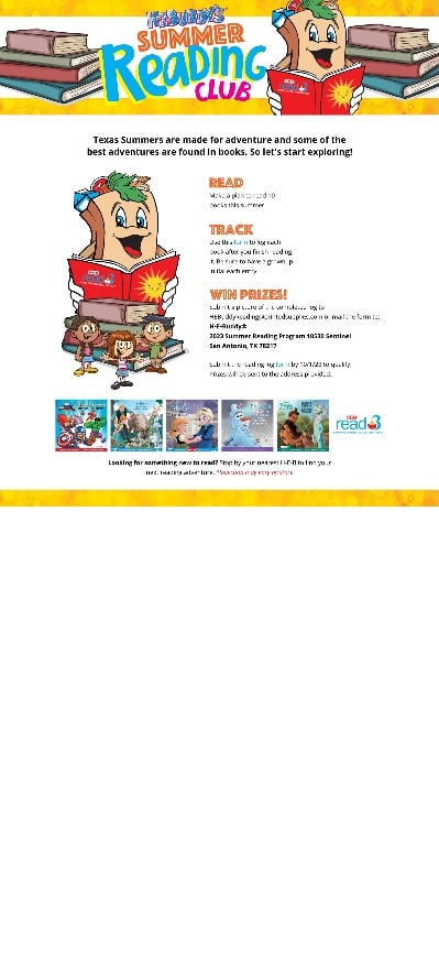 HEB Buddy Summer Reading Club