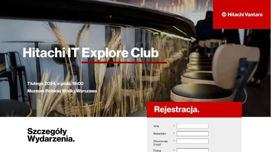 Hitachi IT Explore Event Warsaw, Jan 2024