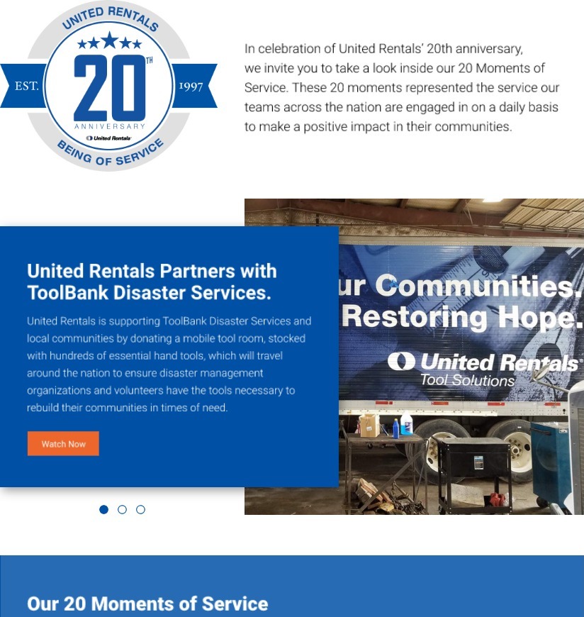 20 Moments of Service