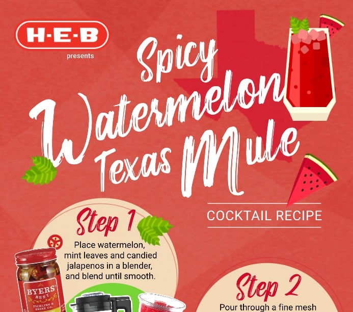 H-E-B Spicy Watermelon Texas Mule