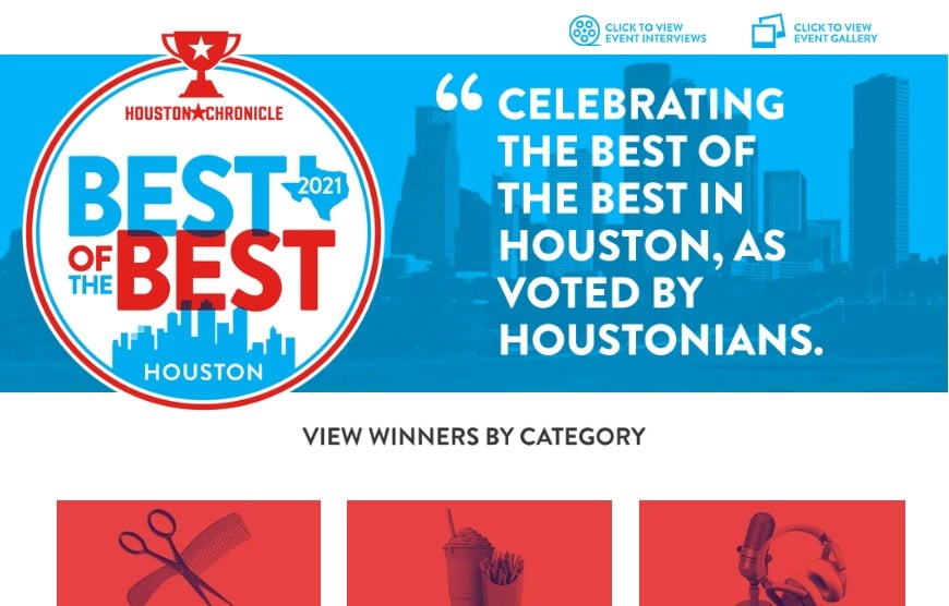 BOTB 2021 Winners Site BOTB, Best of the Best, Winners, Finalists, Houston