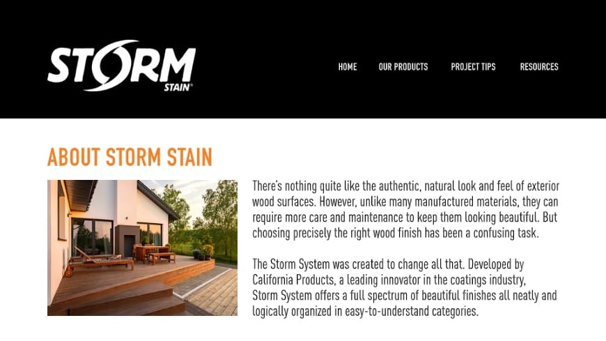 About Storm Storm Stains + Sealers, storm system, wood stain, deck ...