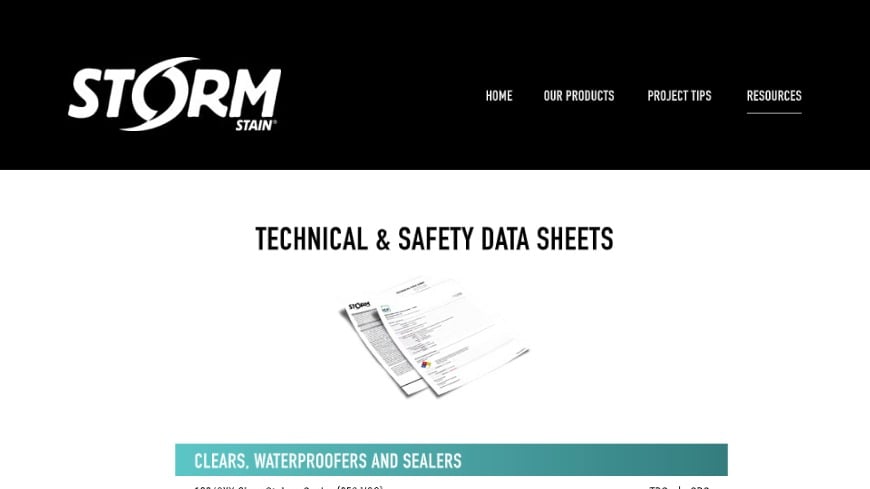 Resources Storm Stains + Sealers, storm system, wood stain, deck stain ...