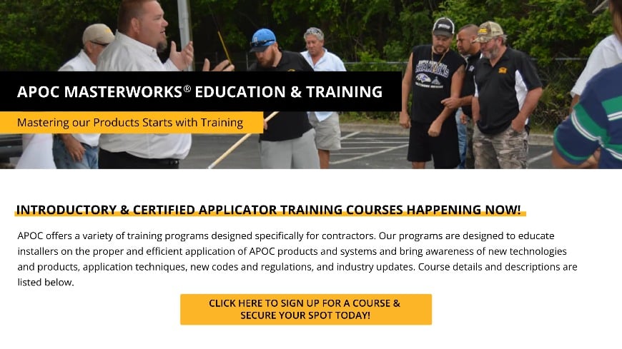 APOC Masterworks Education & Training Web