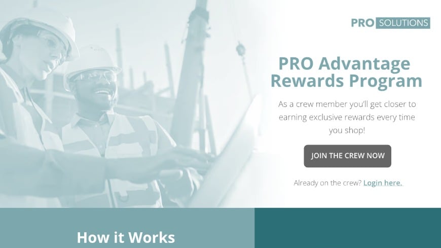 Pro Advantage Rewards Program