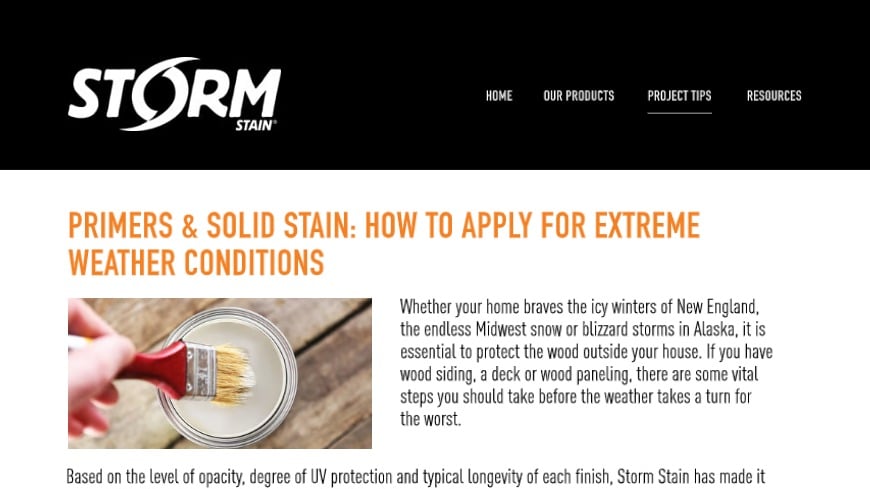 Primers & Solid Stain Storm Stains + Sealers, storm system, wood stain ...