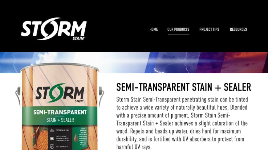 Product Page 20095 Storm Stains + Sealers, storm system, wood stain ...