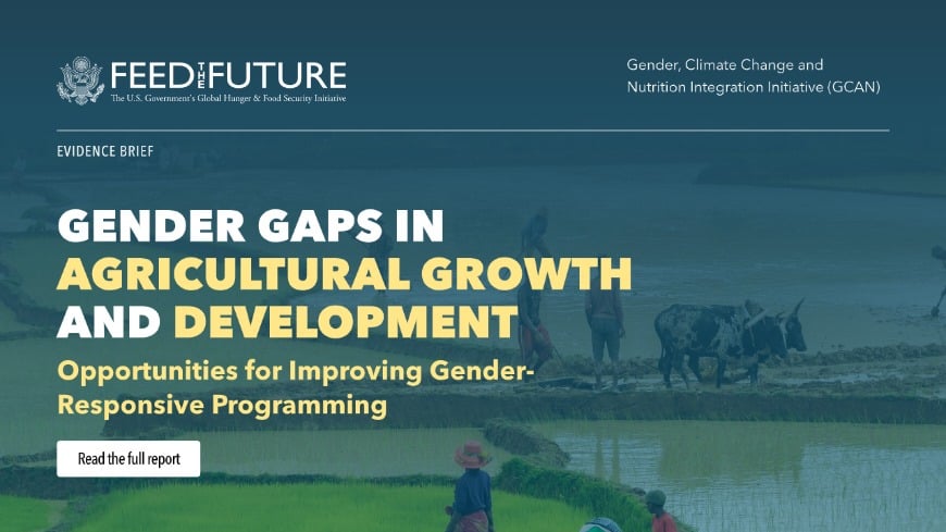 Gender Gaps in Agricultural Growth and Development