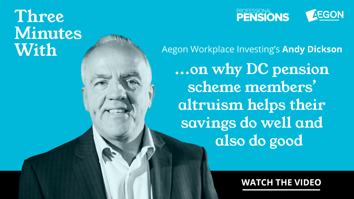 Three Minutes With Aegon Workplace Investing's Andy Dickson