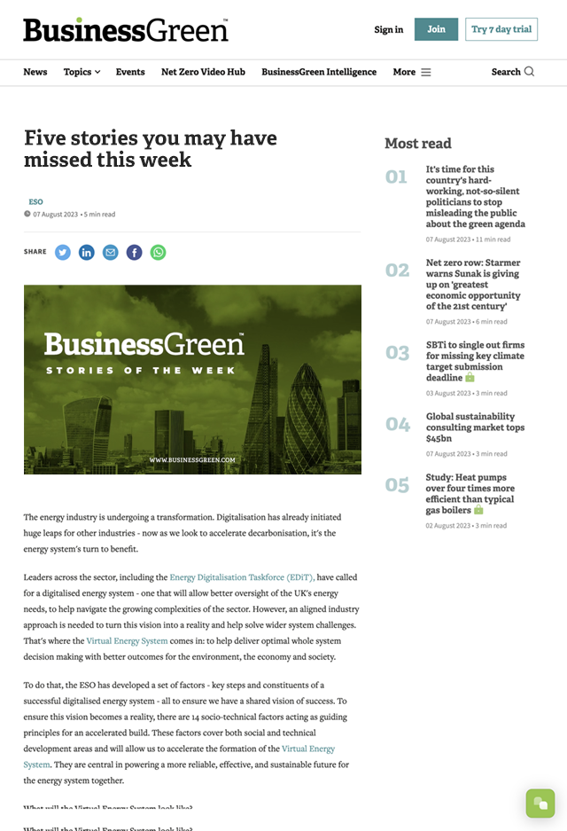 BG Stories of the Week - Sponsorship opportunity