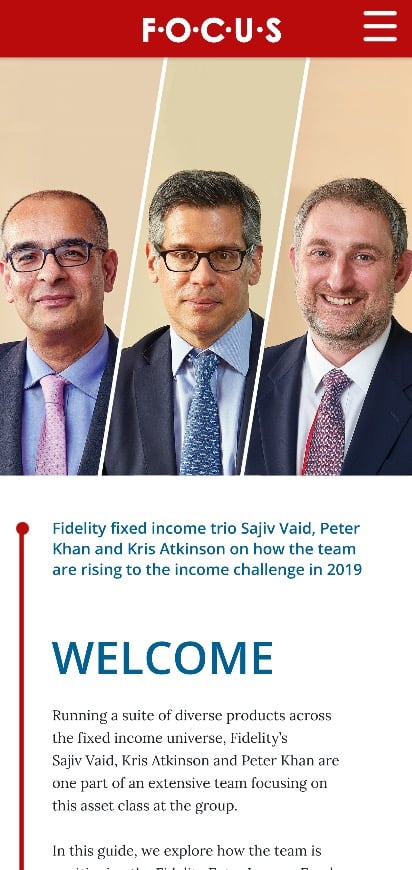 FOCUS - Fidelity Fixed income - Mobile