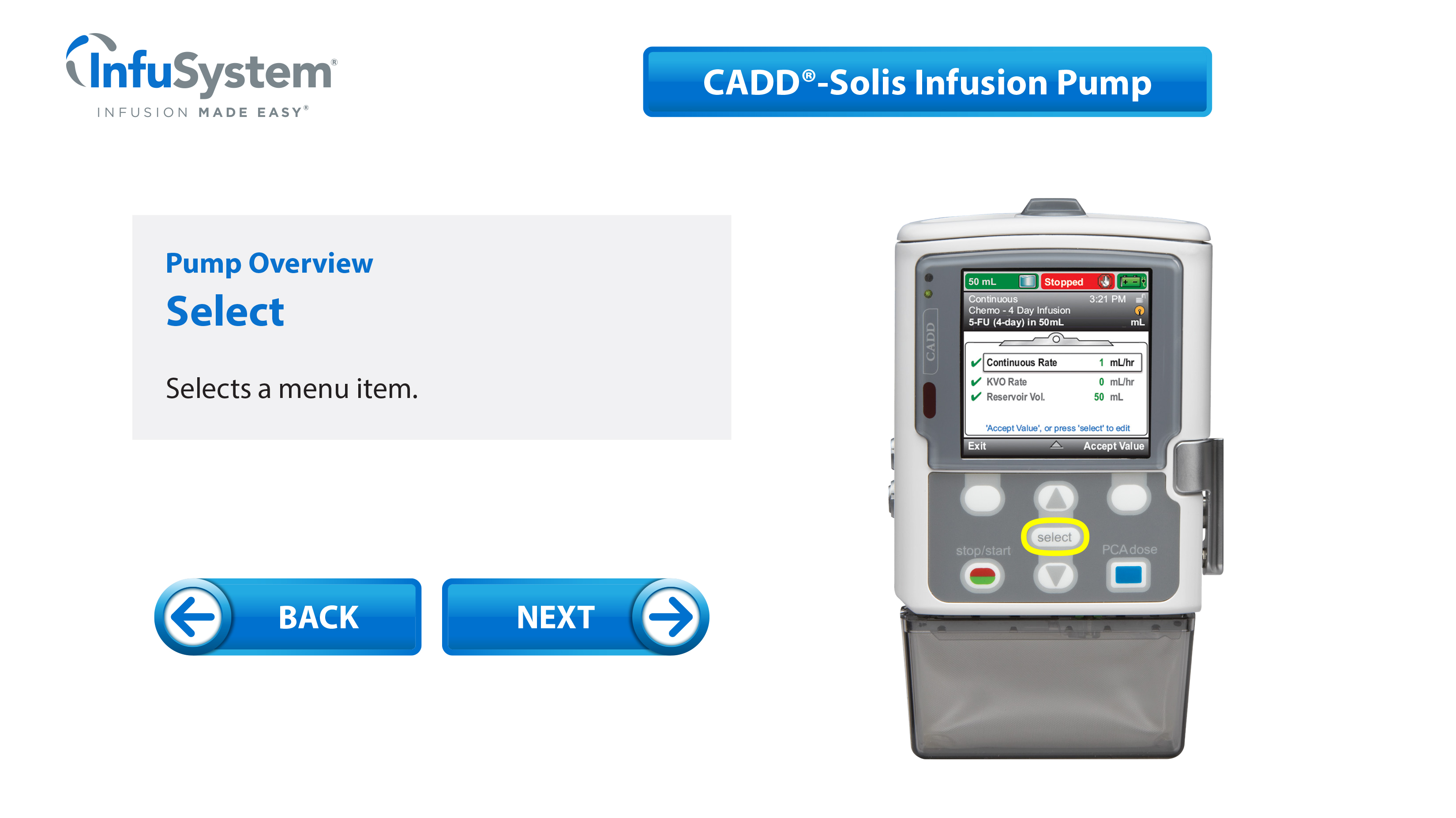 CADD Solis Pump Tour