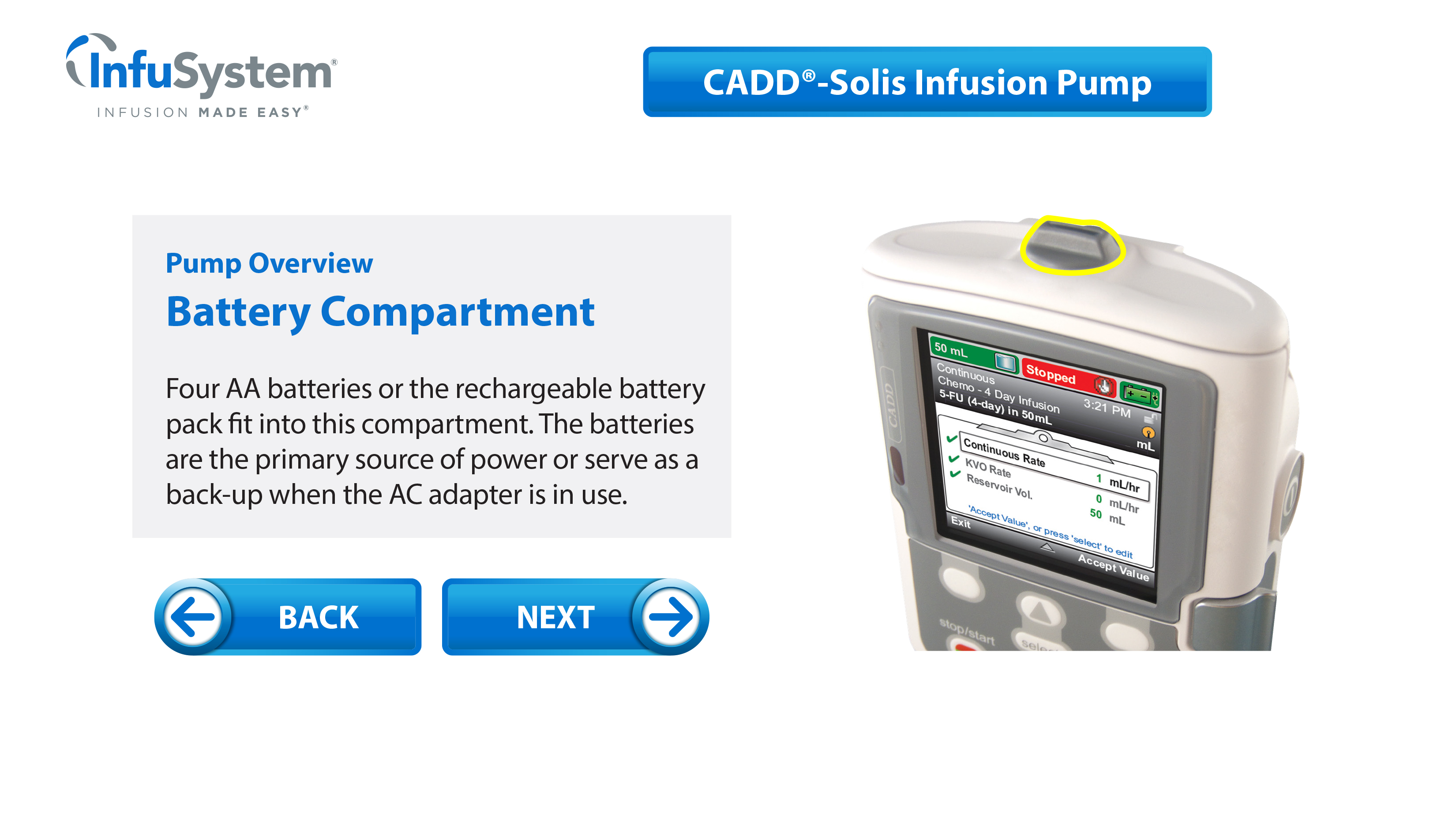 CADD Solis Pump Tour