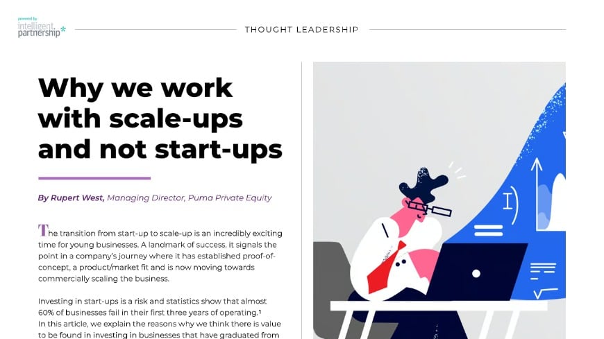 Why we work with scale ups