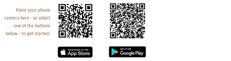 Mobile Capabilities QR code for app store and google play