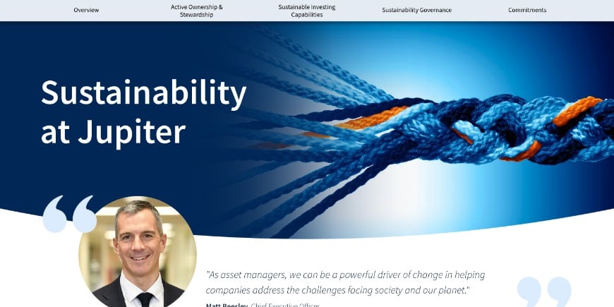 JUP-2021 Jupiter Sustainability Webpage Sustainability at Jupiter