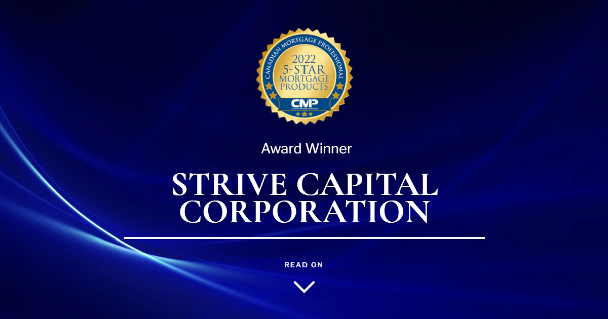CMP 5-Star Mortgage Products-STRIVE CAPITAL CORPORATION CMP 5-Star ...