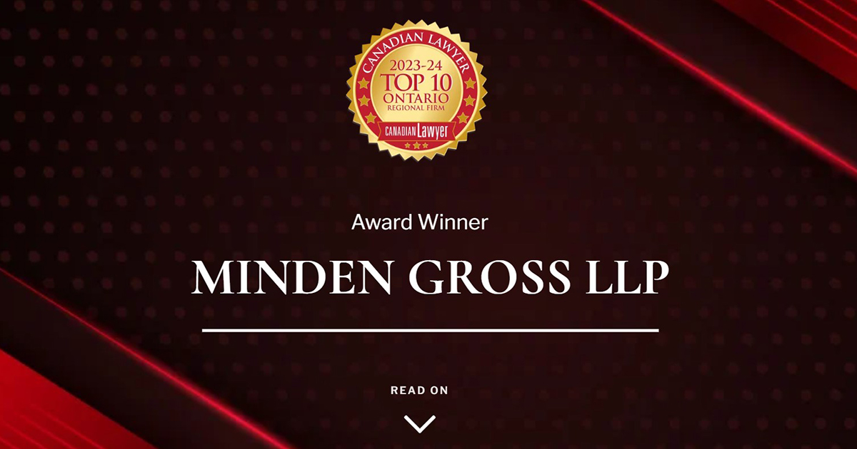 CL Top 10 Ontario Regional Firms 2023 - Minden Gross LLP CL Top 10 ...