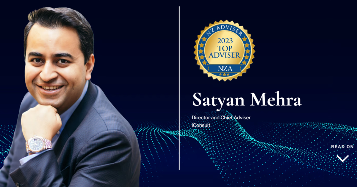 NZA Top Advisers 2023 - Satyan Mehra NZA Top Advisers 2023 - Satyan Mehra