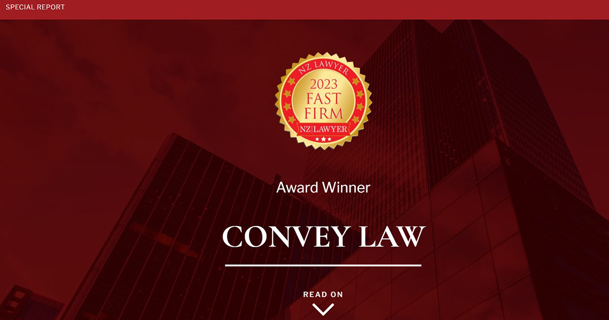 NZL Fast Firms 2023 - Convey Law NZL Fast Firms 2023 - Convey Law