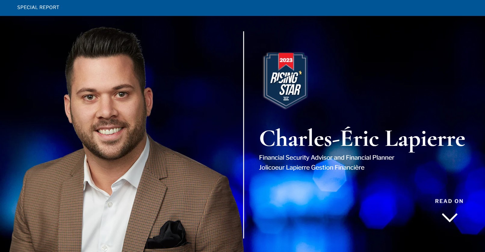 WPC Top 40 Under 40 Rising Stars 2023 - Charles-Éric Lapierre WPC Top ...