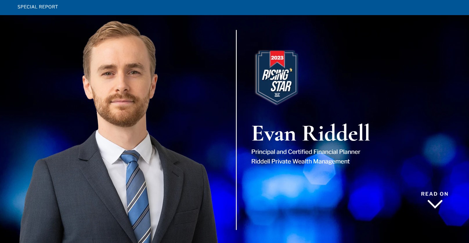 WPC Top 40 Under 40 Rising Stars 2023 - Evan Riddell WPC Top 40 Under ...