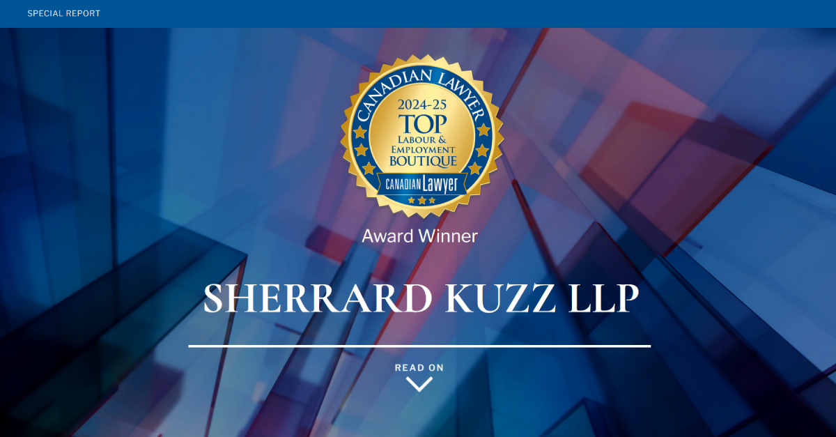 CLW Top Labour & Employment Boutiques 2024 - SHERRARD KUZZ LLP CLW Top ...