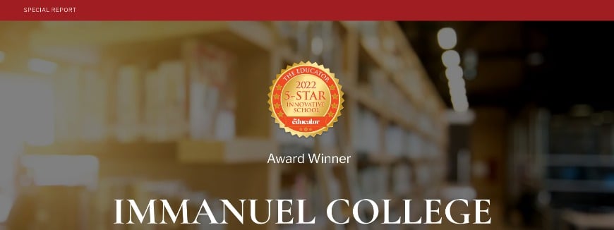 TE 5-Star Innovative Schools 2022 - IMMANUEL COLLEGE