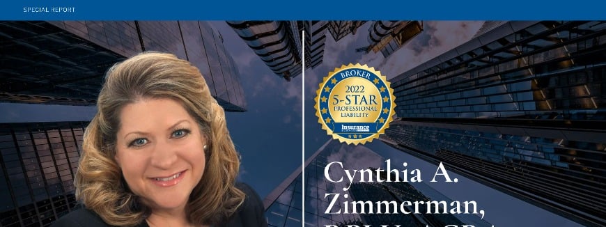 IBA 5-Star Professional Liability 2022 - Cynthia A. Zimmerman, RPLU, ACRA