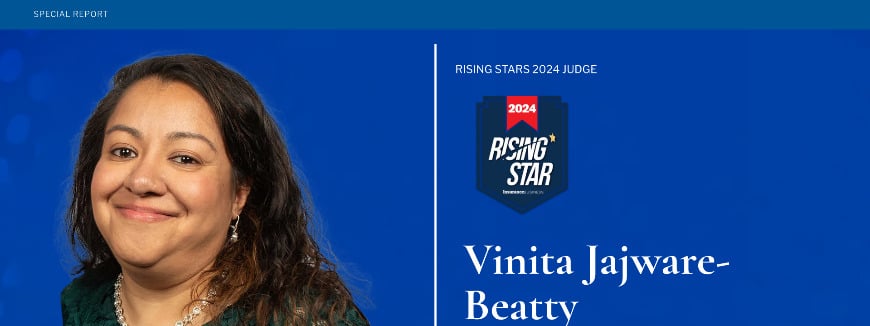 IBC Rising Stars 2024 - Vinita Jajware-Beatty - Judge IBC Rising Stars ...