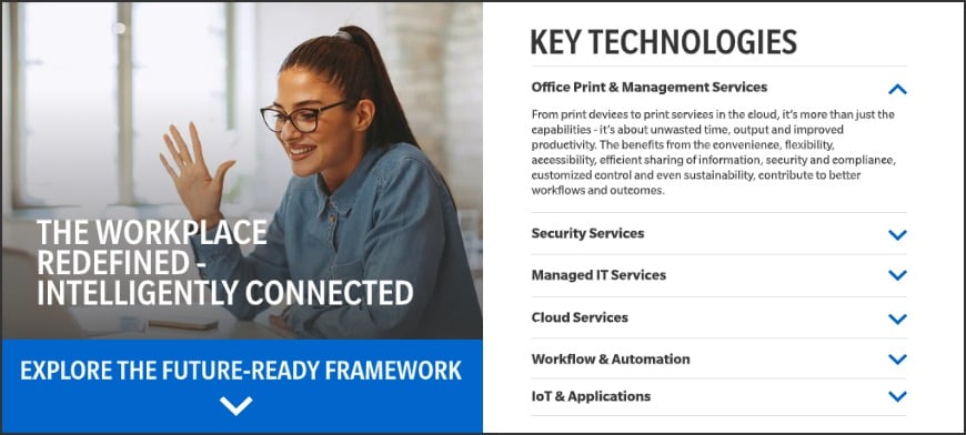 Work Technologies Infographic