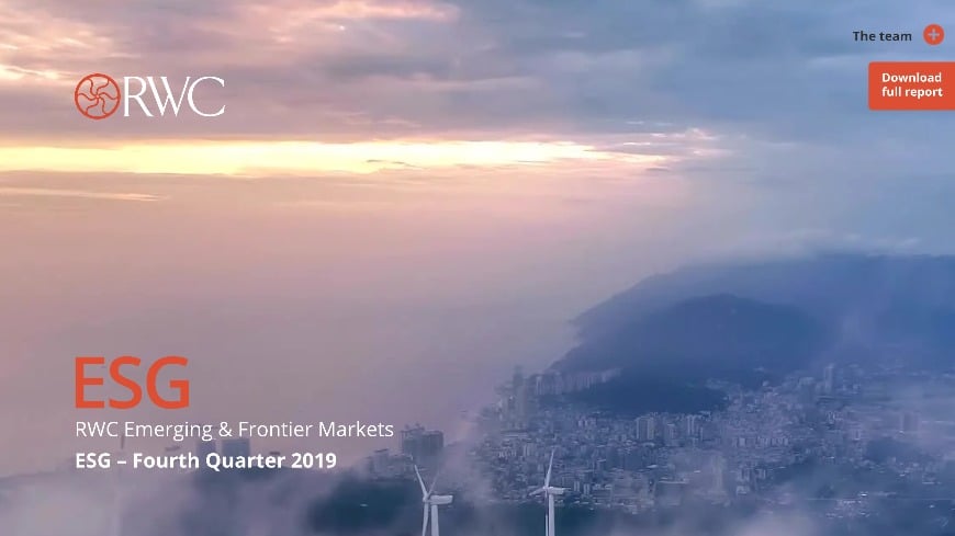 RWC strategy update: ESG