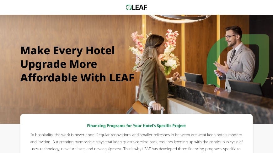 Hotel Landing Page - End User - HRFG